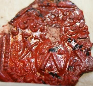 Cachet de Gilbert Prévost, sieur de Ruère (1696)